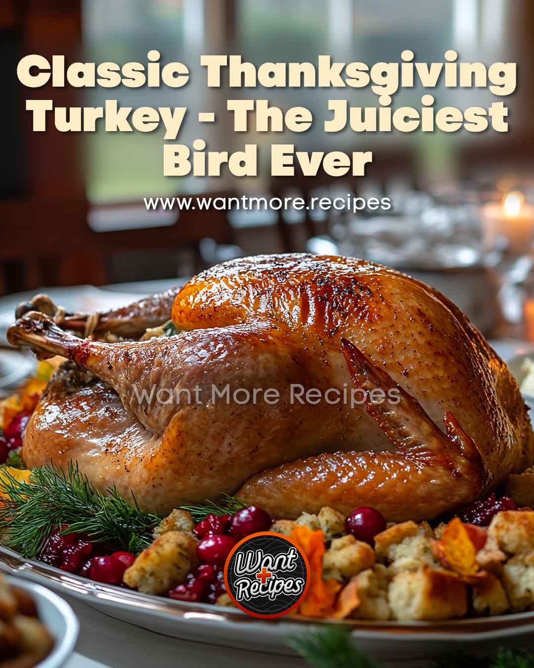 Classic Thanksgiving Turkey – The Juiciest Bird Ever - Want More Recipes